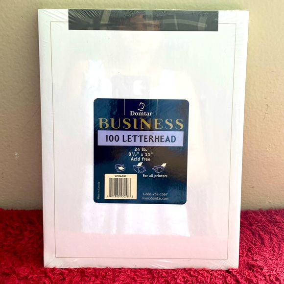 Domtar | Office | Bogo 2 X Nwt Package Of 100 Letterhead Printer Paper ...